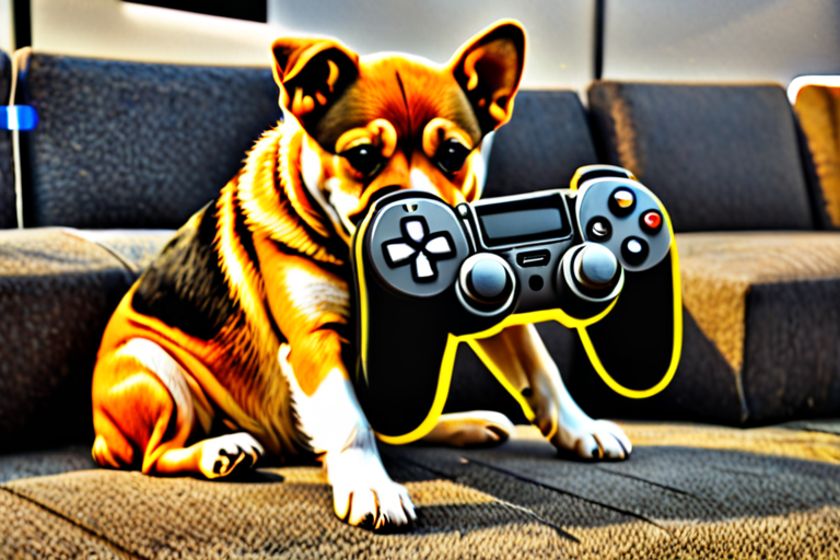 gamer dog