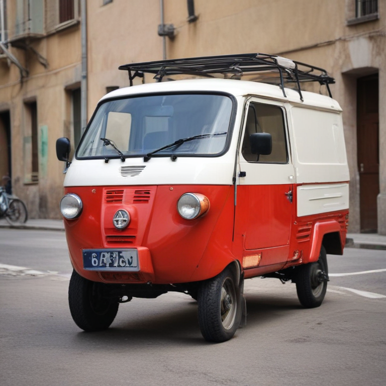 Piaggio Ape red