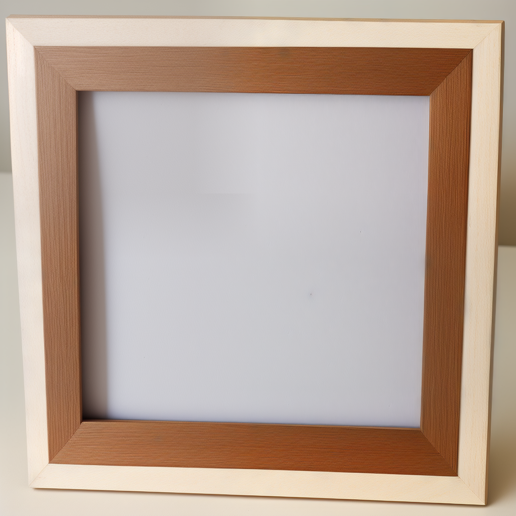 Empty Wooden Frame Ready for a Beautiful Artwork or Picture Display.