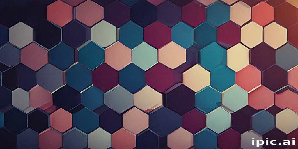Colorful Hexagonal Patterns Creating a Vibrant and Modern Visual Design