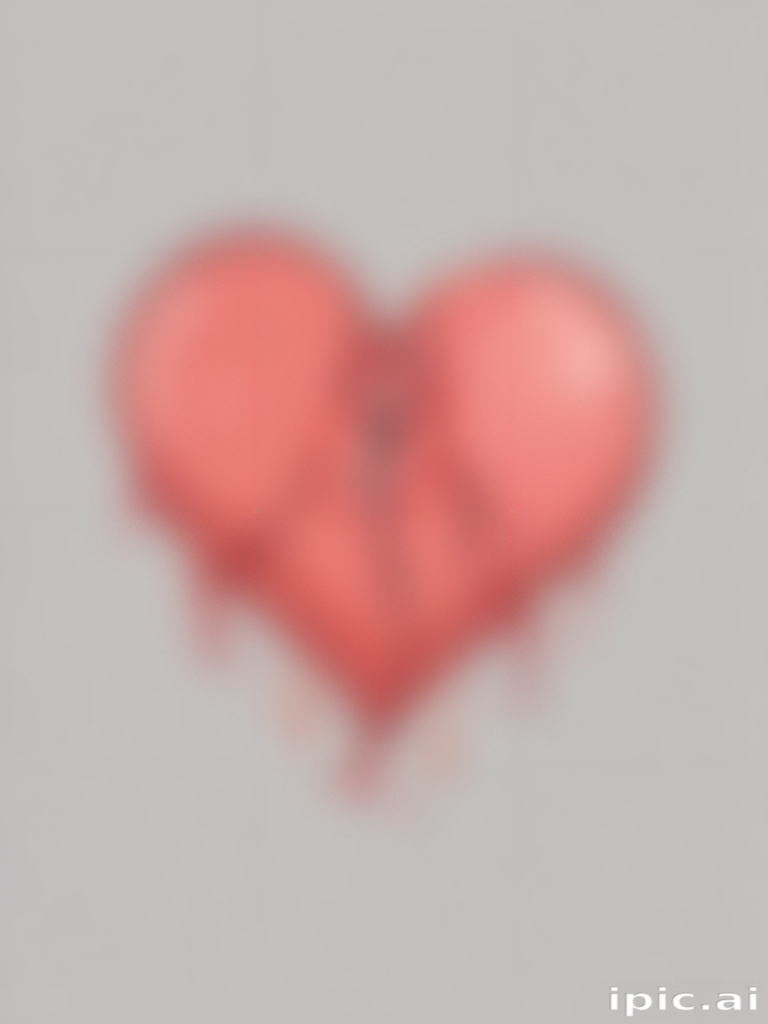 Artistic Representation of a Heart Symbolizing Love and Emotion in ...