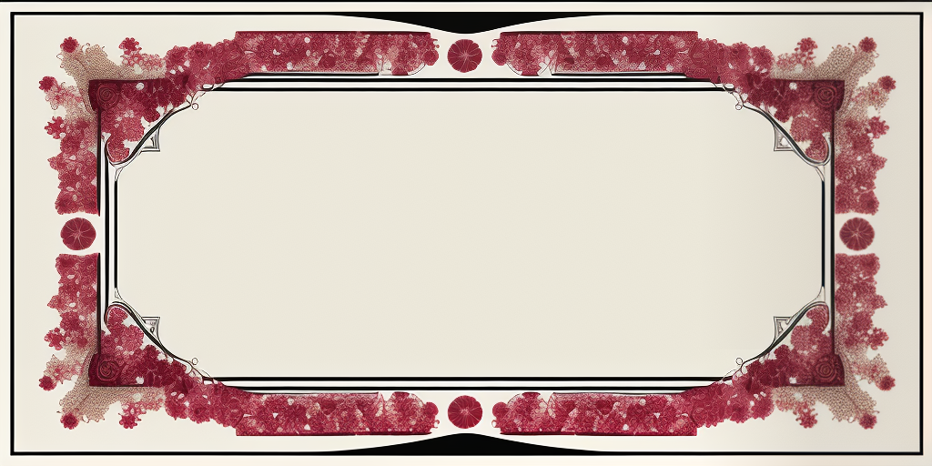 Elegant Decorative Frame with Intricate Floral Patterns and Classic ...