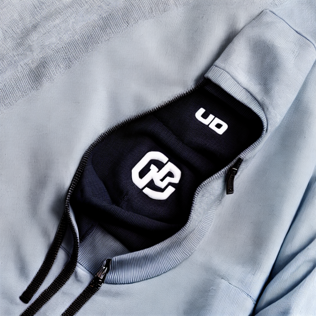 logo of a techno label on a hoodie