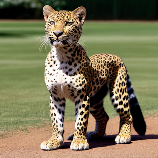 a humanoid leopard furry woman no clothing