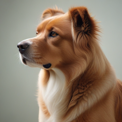 Beautiful Golden Dog Portrait Showcasing Majestic Features and ...