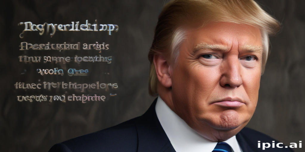 Close-Up Portrait of a Serious Looking Individual with Unique Text Overlay