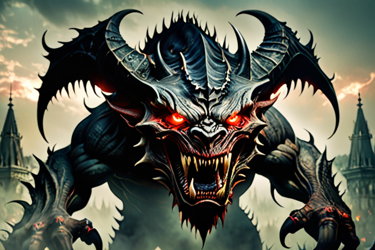 A demonic beast creature