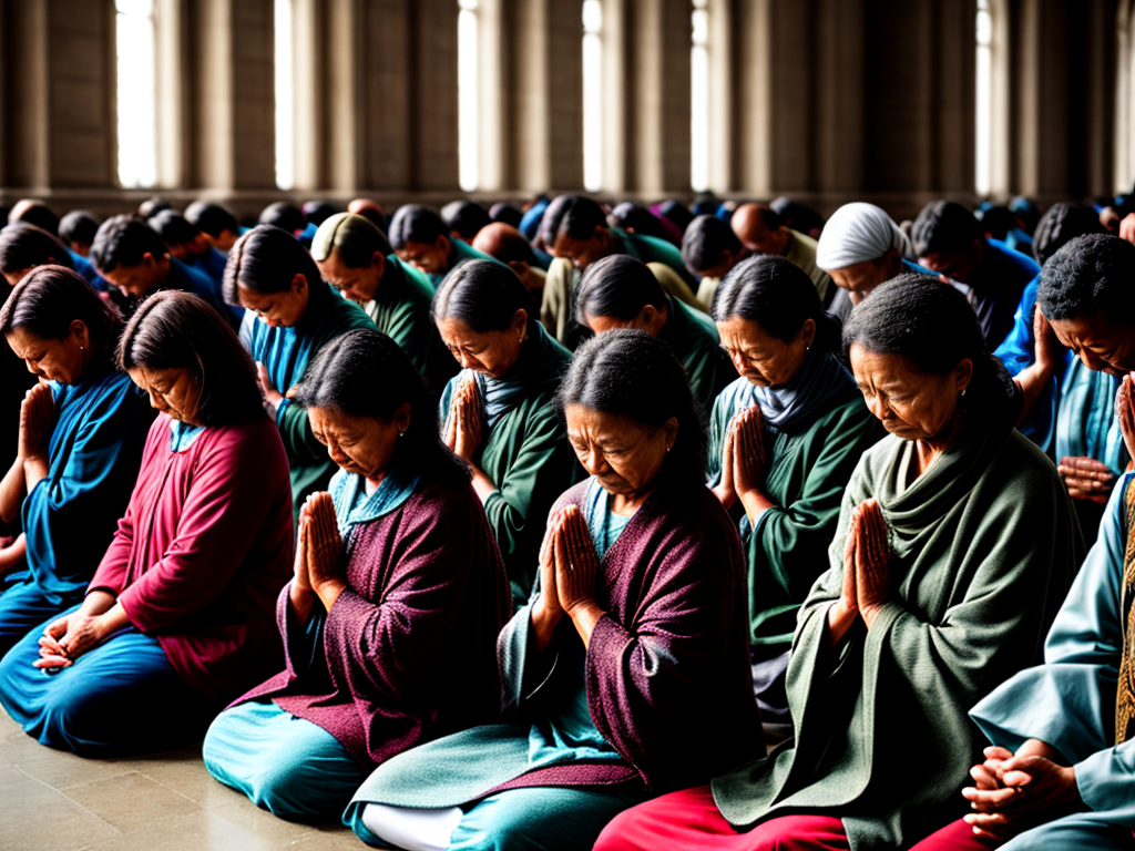 people praying