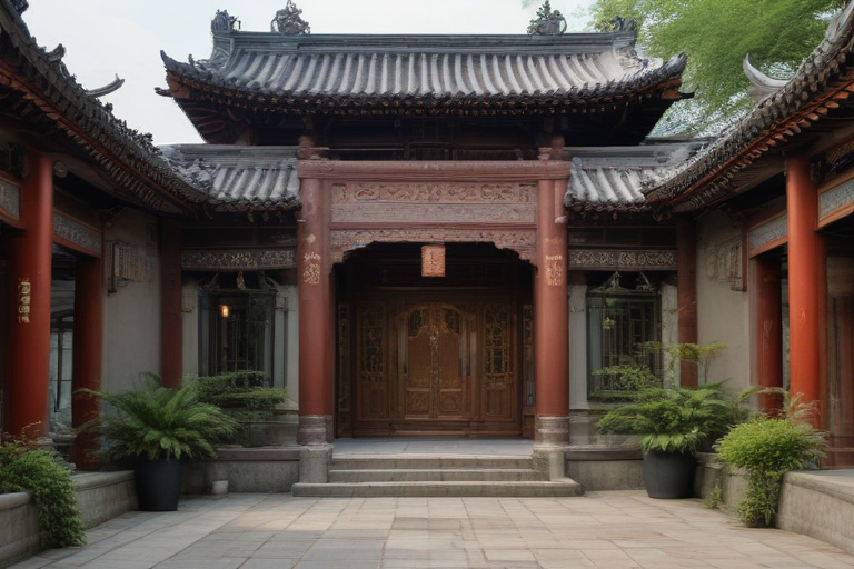 Traditional Eastern Architecture Showcasing Intricate Design and ...