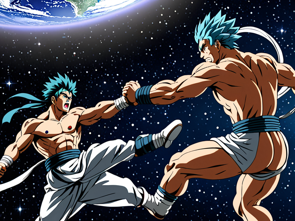 gojo fighting sukuna in space