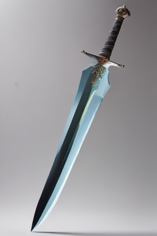 Exquisite Sword Displaying Intricate Design and Stunning Light ...
