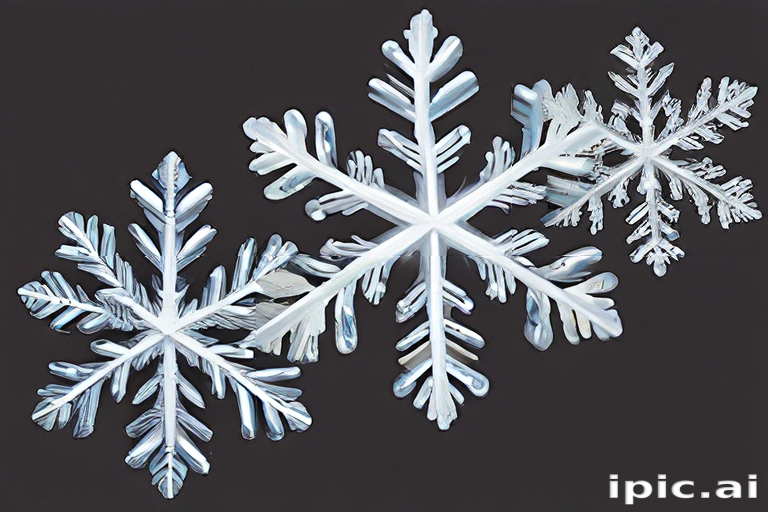 Intricate and Beautiful Snowflakes Displaying Nature's Unique Winter ...