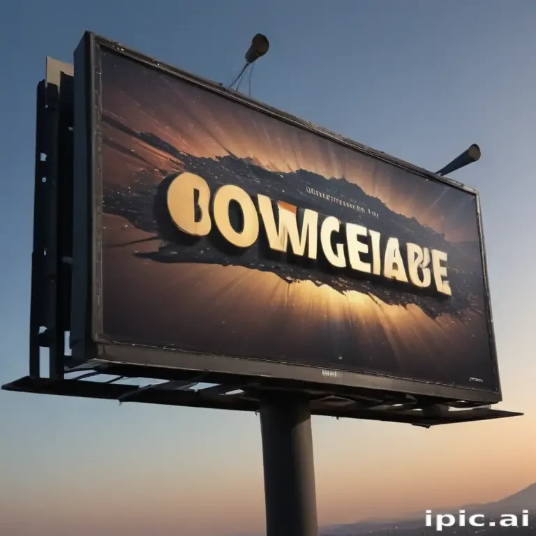 Bold and Eye-Catching Billboard Displaying a Unique and Creative Design