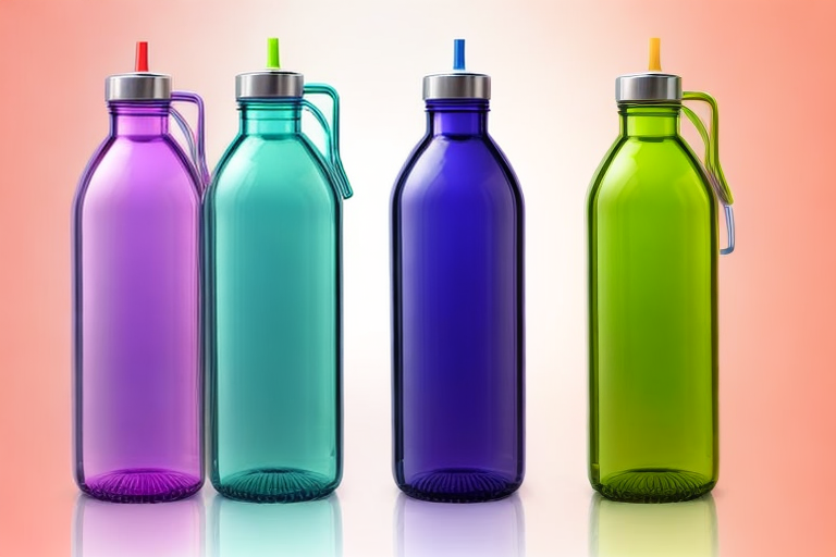 The Healthy Formula drawn on a water bottle