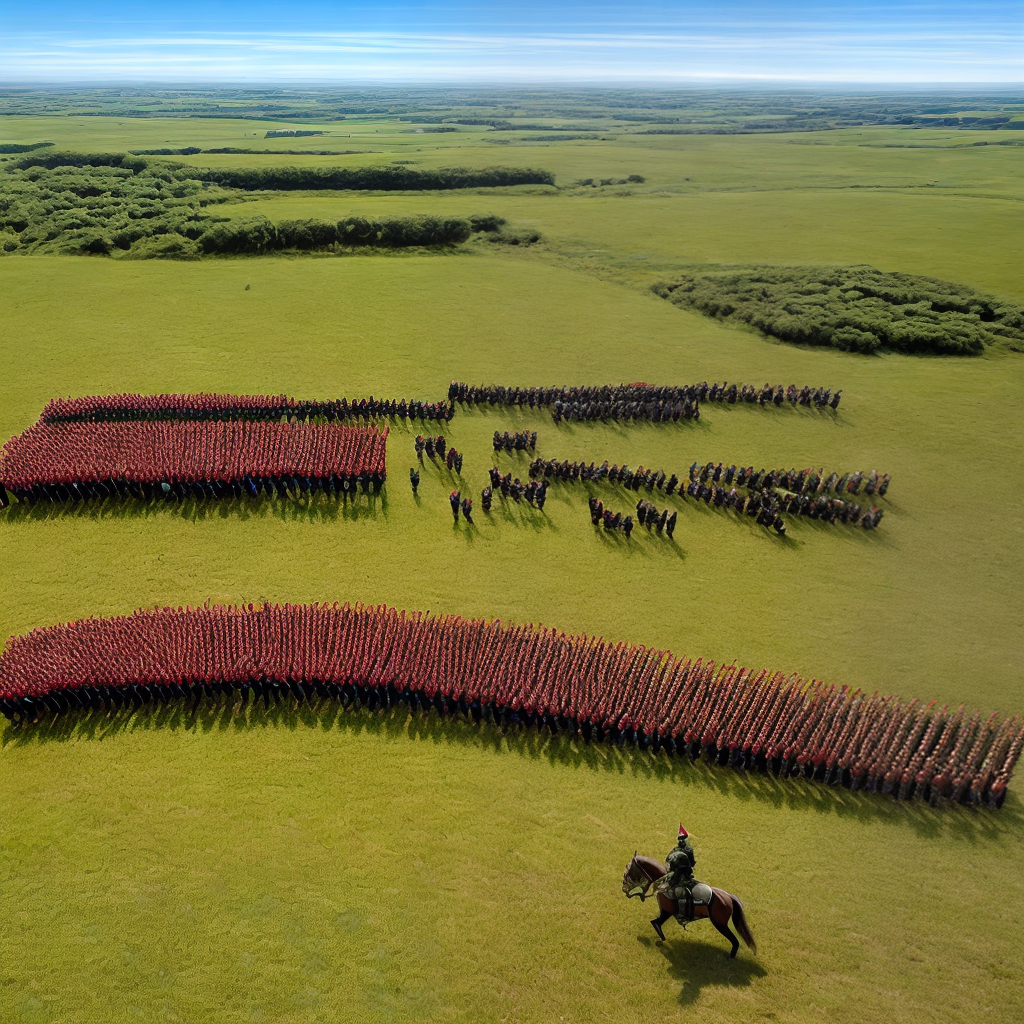 Roman centurion fighting on the front line with his soldiers in text ...