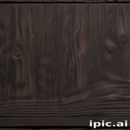 Textured Dark Wood Surface with Natural Grain Patterns and Depth