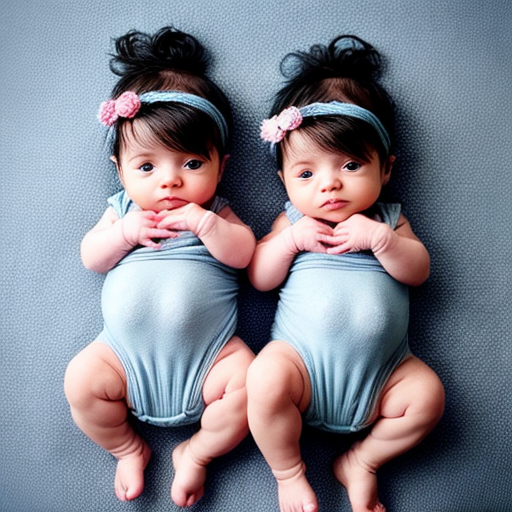 cute twin baby girls