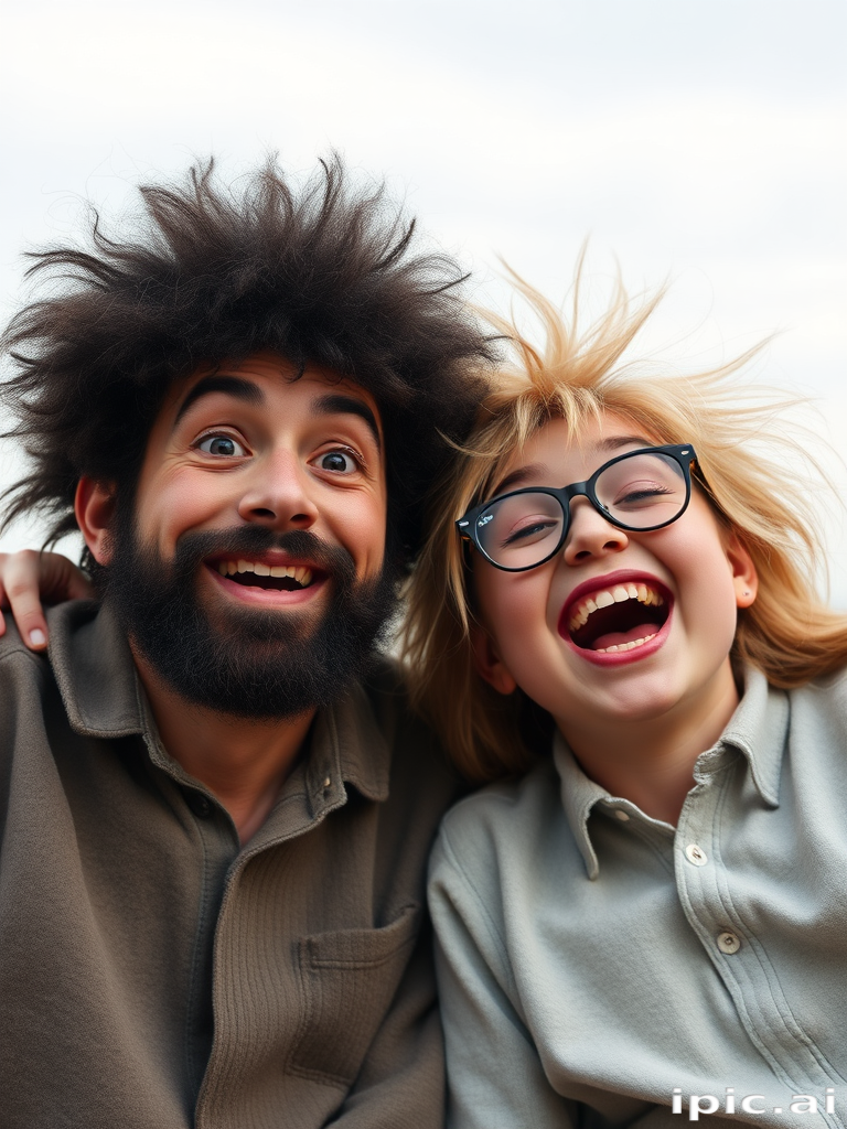 A Joyful Moment Captured: Father and Child Sharing Laughter Together ...
