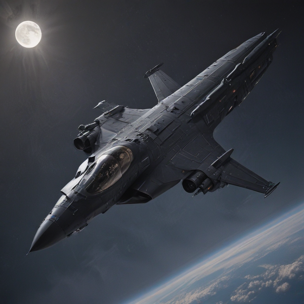 Dark spacecraft plane