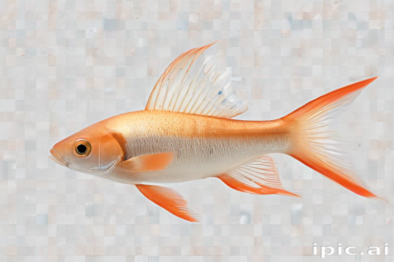 Beautiful Goldfish Swimming Gracefully Against a Soft, Textured Background