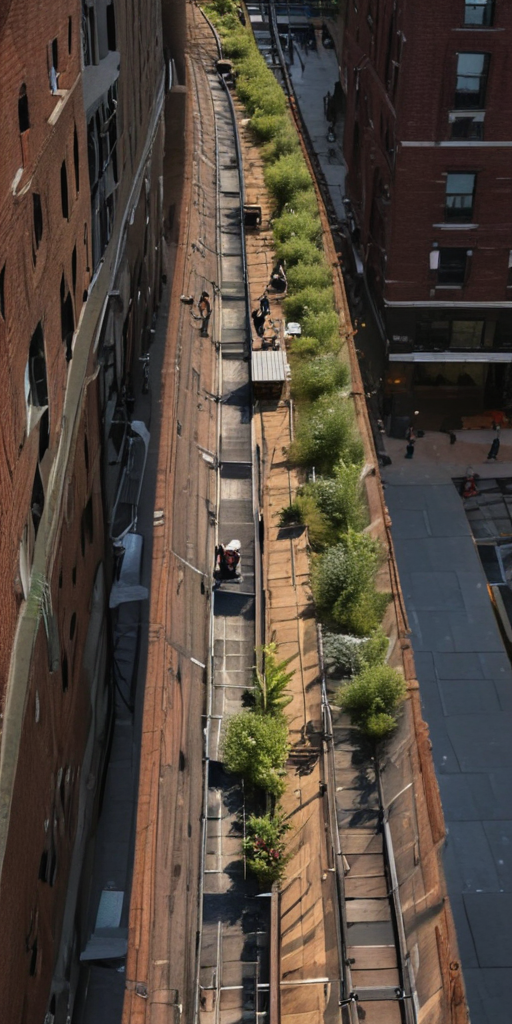 Urban Greenery: A Unique Elevated Park in the Heart of the City