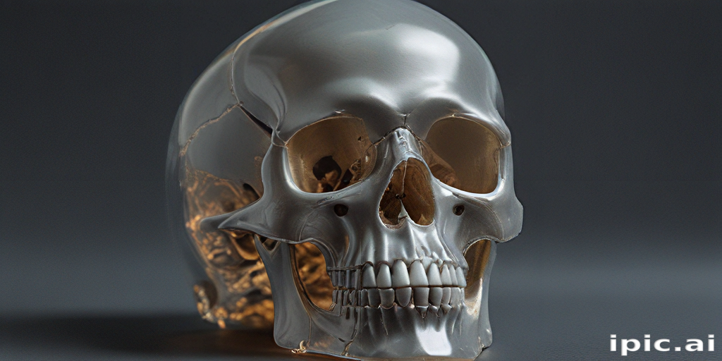 Intricate Glass Skull Sculpture Reflecting Light with Stunning Clarity ...