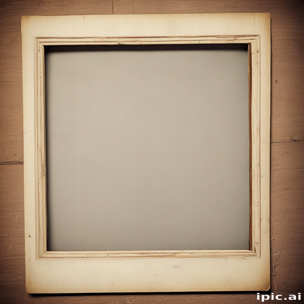 Empty Picture Frame Ready for a Beautiful Artwork or Photograph
