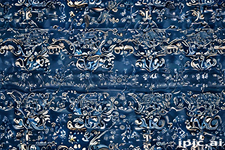 Intricate Blue Patterns: A Kaleidoscope of Swirls and Floral Designs