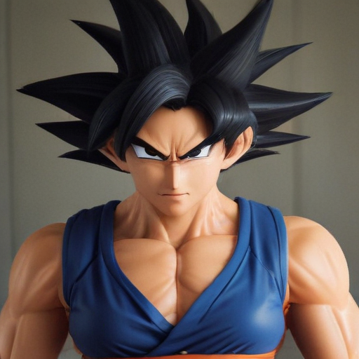 female Goku muscles super saiyan 4