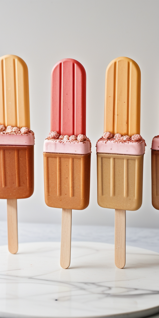 Deliciously Colorful Ice Cream Popsicles Perfect for a Hot Summer Day