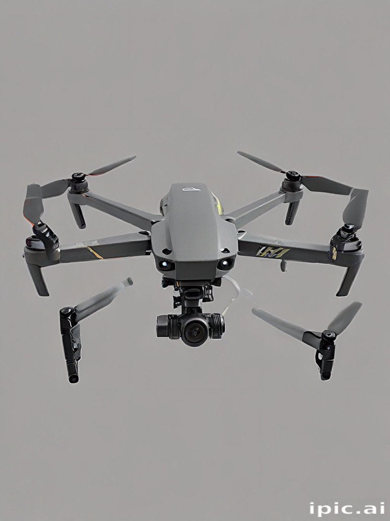 High-Performance Drone Captured in Mid-Flight with Advanced Camera ...