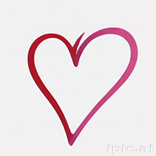 Colorful Heart Illustration Symbolizing Love and Affection in Artistic ...