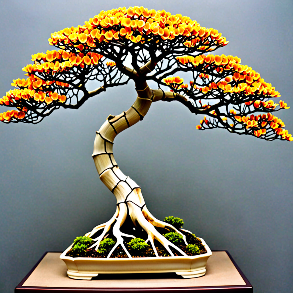 Bonsai Tree Made Out Of Bones