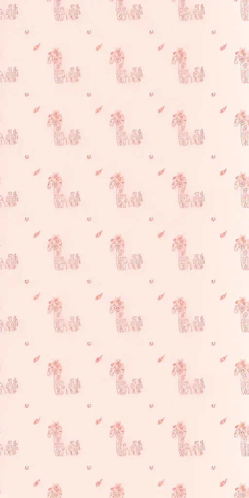 Delicate Pink Pattern Featuring Whimsical Floral Designs and Playful ...