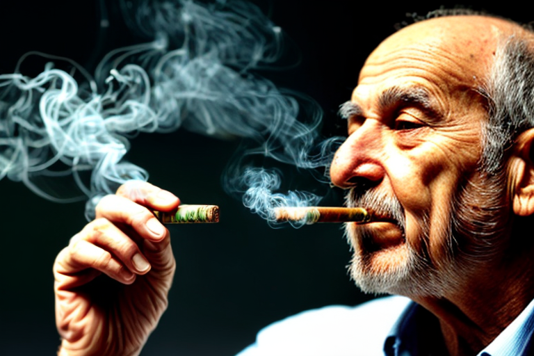 Rato fumando cigarro no esgoto