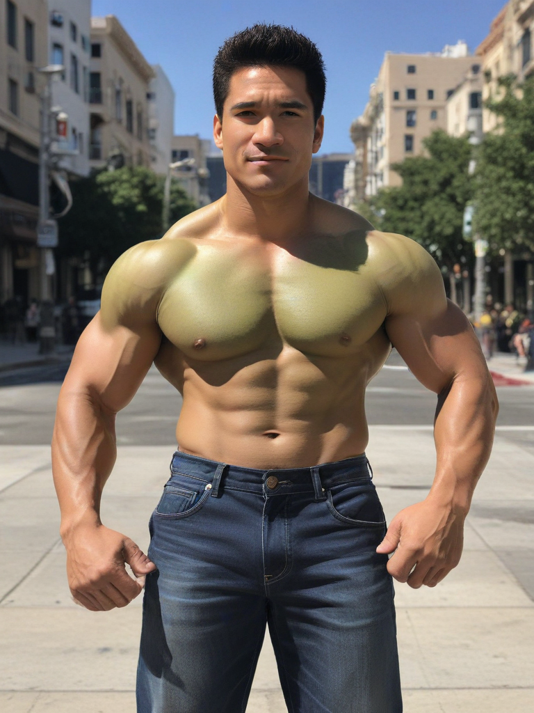 mario lopez as a hulk