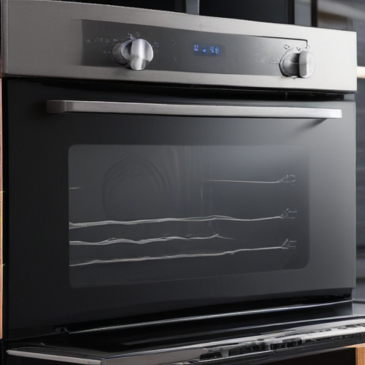 High tech stove with fingerprint sensor at the top and fire sensors in ...