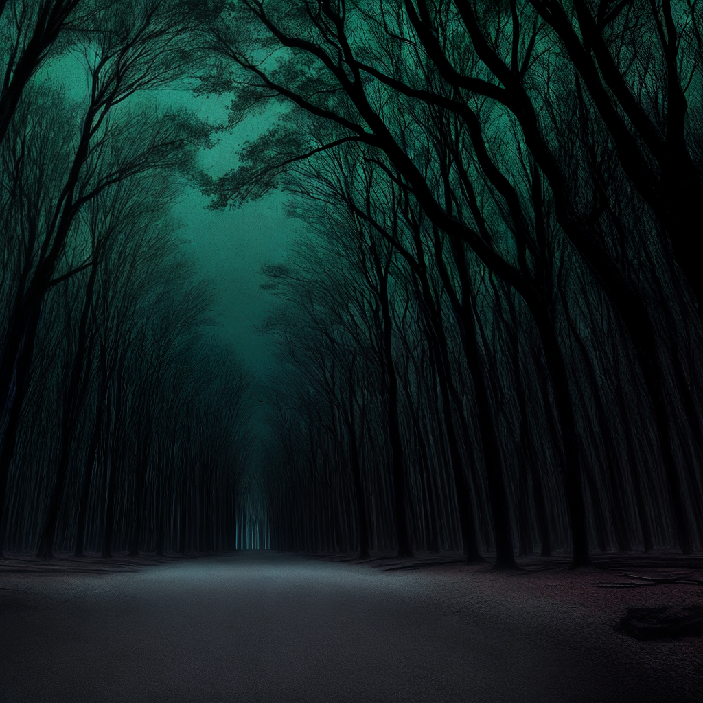 dark cinematic, horror japanese style background