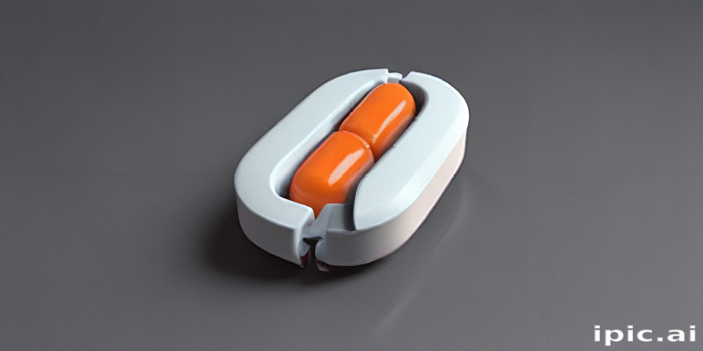 Modern Capsule Design Featuring Innovative Dual-Color Medication for ...