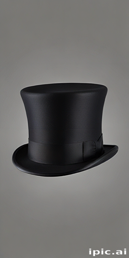 A Classic Black Top Hat Perfect for Formal Occasions and Events