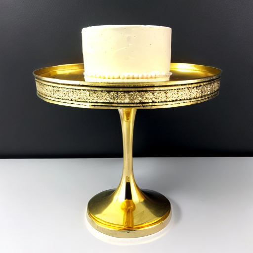 elegant metal gold cake stand for wedding