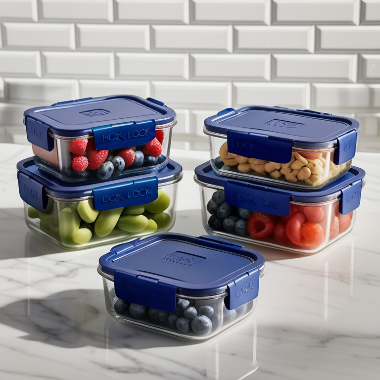 Colorful and Organized Food Storage Containers for Fresh Fruits and ...