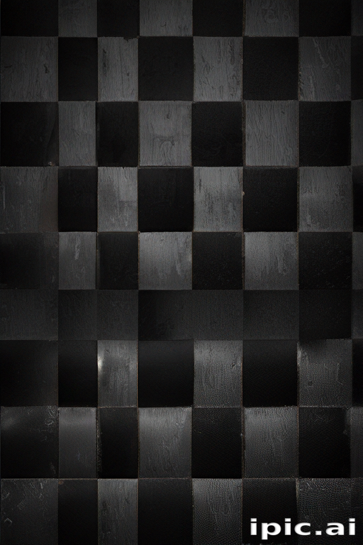 Abstract Patterns of Black Textured Squares Creating a Unique Visual ...
