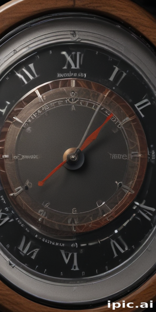 Elegant Wall Clock with Roman Numerals and Modern Design Elements
