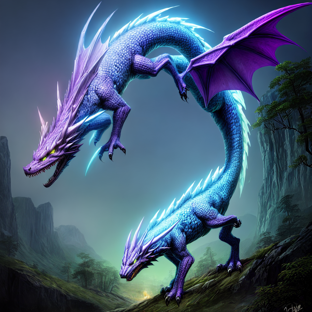 Hyper realistic ender Dragon