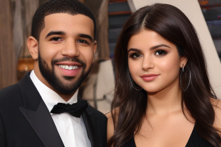 Two Celebrities Posing Together at a Glamorous Red Carpet Event