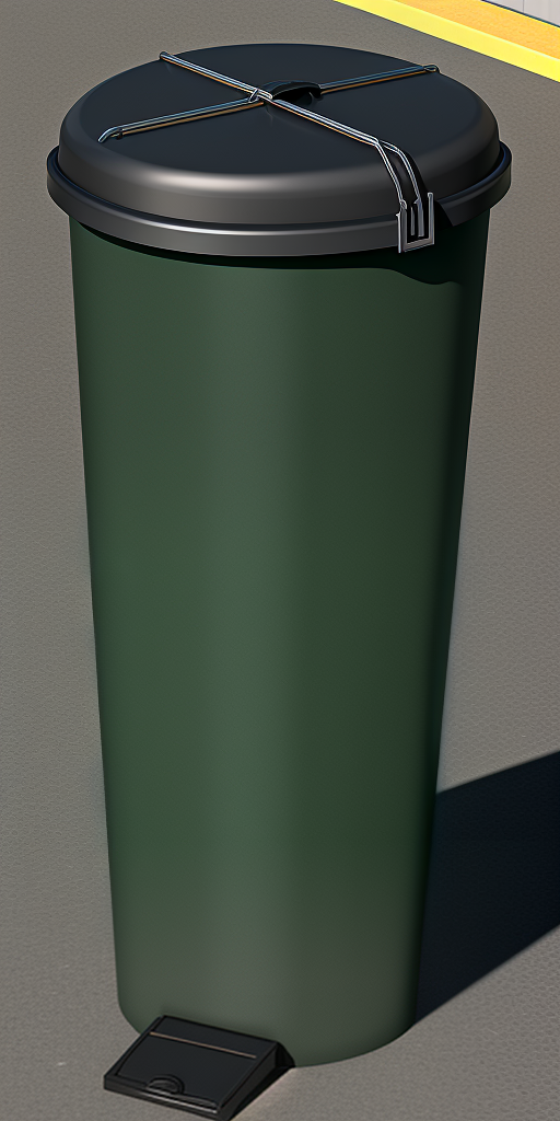 Modern Pedal-Operated Trash Can Designed for Convenient Waste Disposal ...