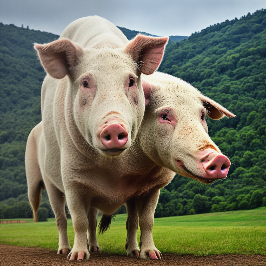 Pig head, hachuras, draw, skecth, multiple angles