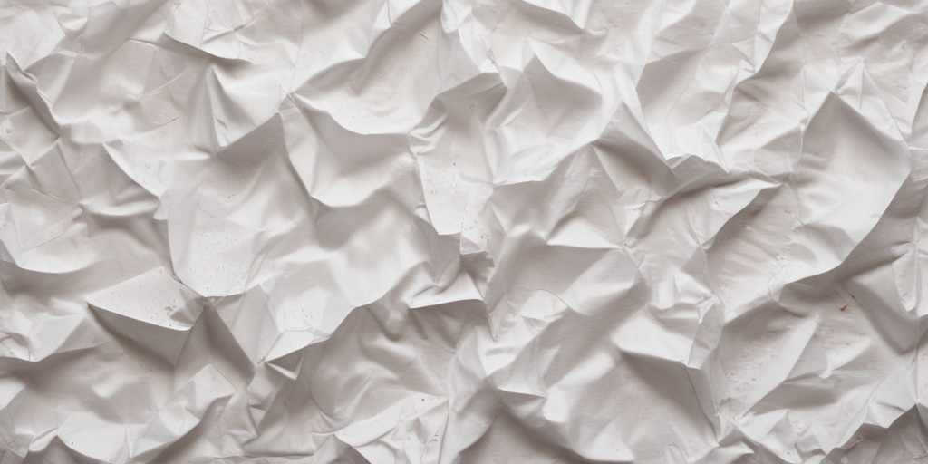 Textured White Paper with Intricate Creases and Wrinkles Creating Depth ...