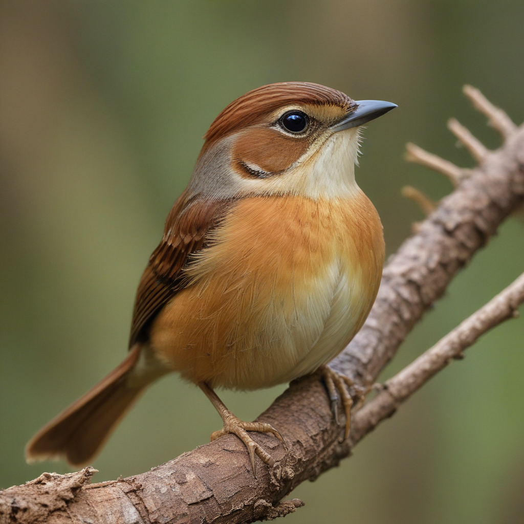 A Beautiful Songbird Perched Gracefully on a Branch in Nature.
